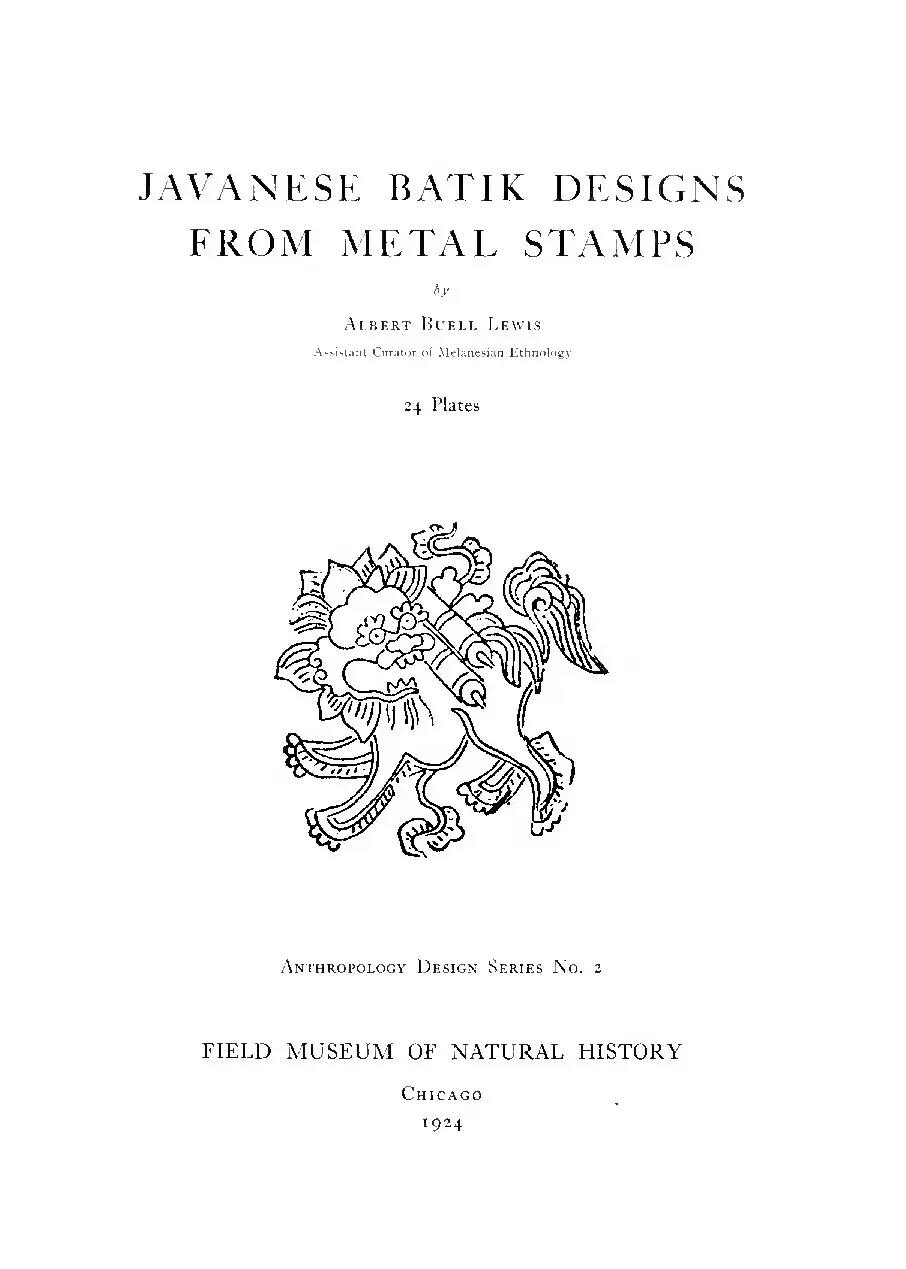 Taratsa | Javanese batik designs from metal stamps