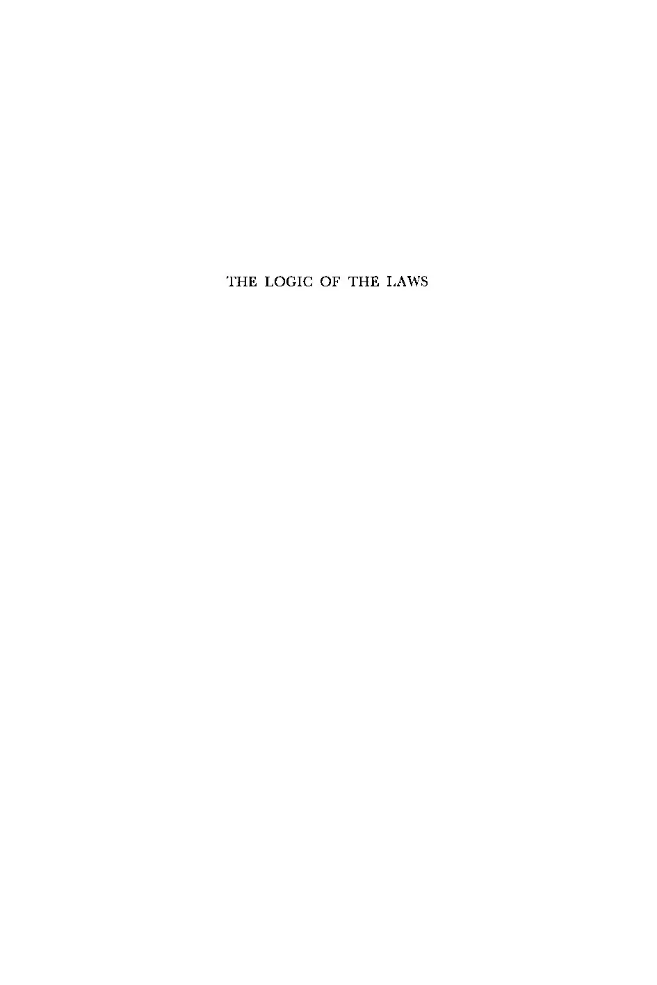 Taratsa | The Logic of the Laws