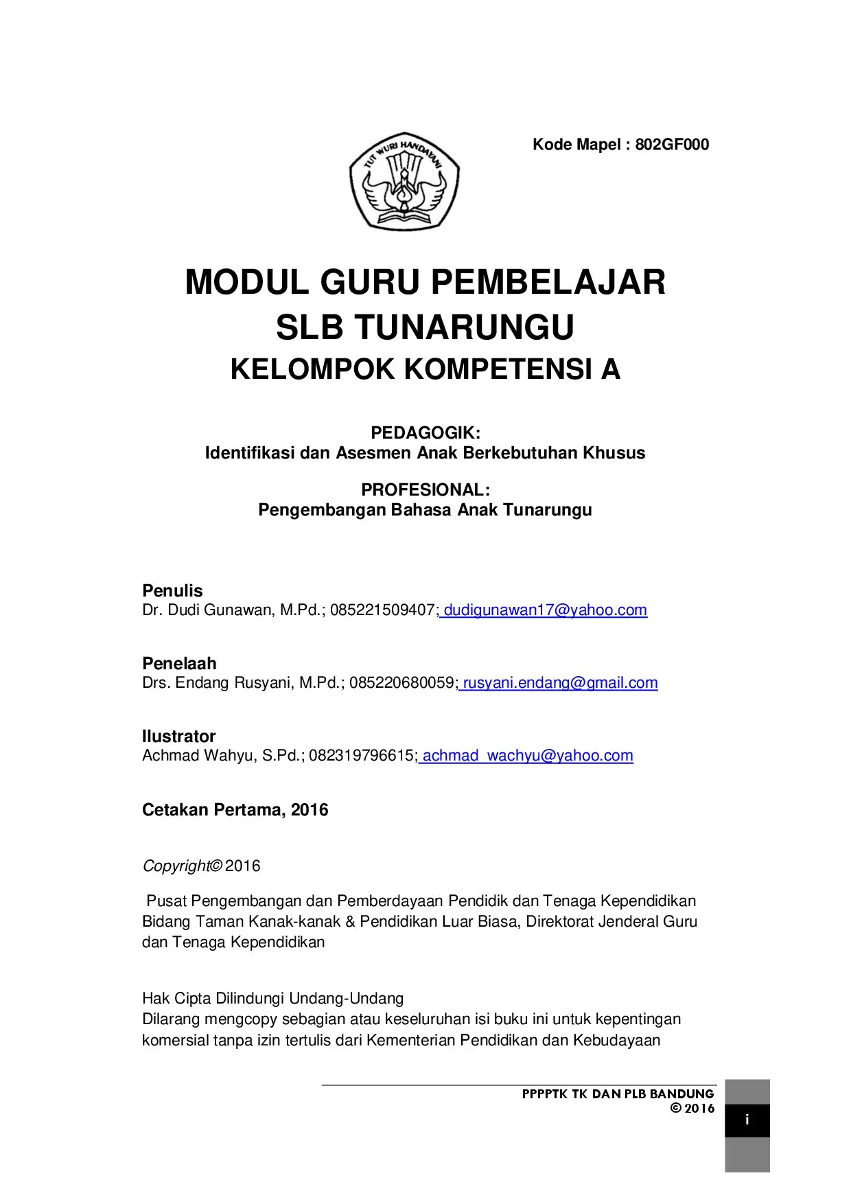 Taratsa | Modul Tunarungu A 150 hlm edit jumi acc penulis 11 mei ben